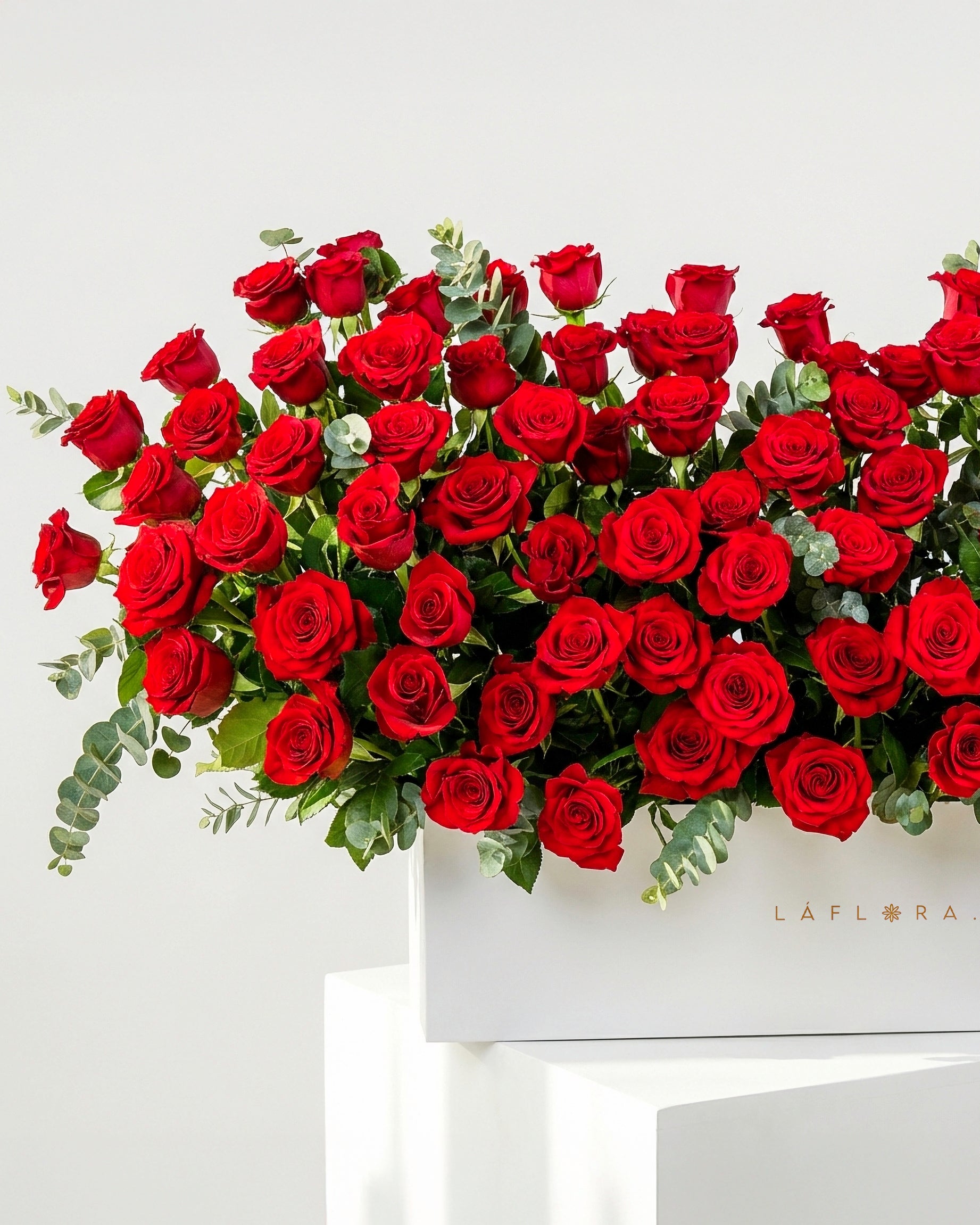 Grand Valentine Roses Box | Luxury Red Roses | Valentine Flower ...